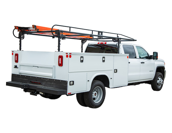 14-1/2 Foot Black Service Body Ladder Rack » TruckOrTrack.com