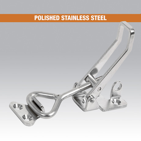 6" Heavy Duty Stainless Steel Adjustable-Grip Draw Latch » TruckOrTrack.com